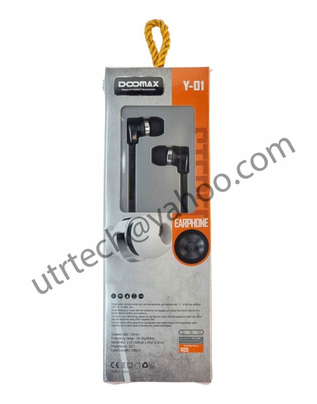 Doomax Y-01 Wired Stereo Earphones – UTR-TECH