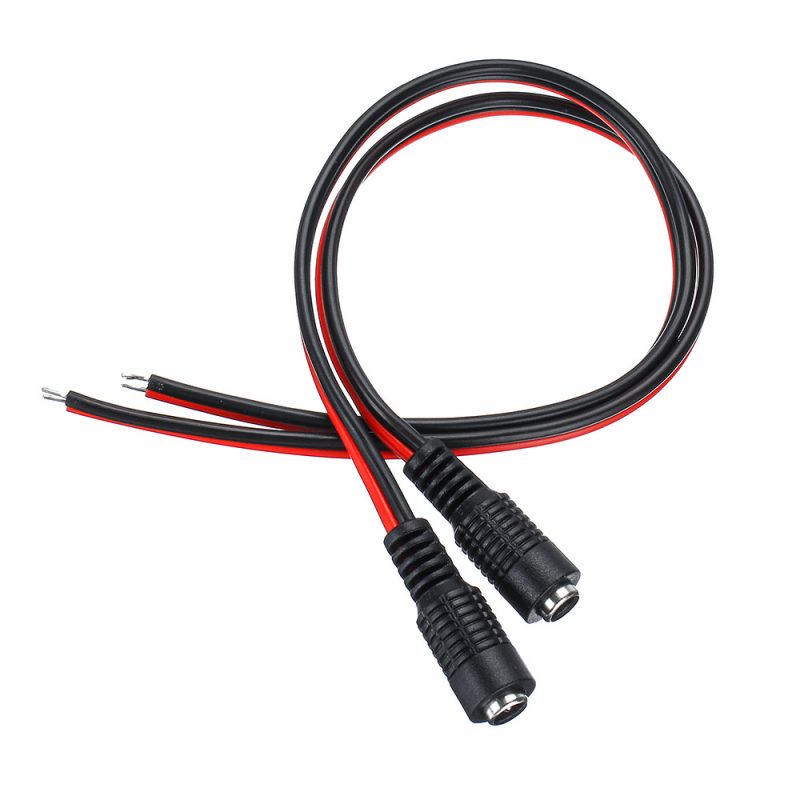 MALE FEMALE DC POWER SUPPLY WIRE JACK PLUG WIRE CONNECTOR CCTV SECURITY ...