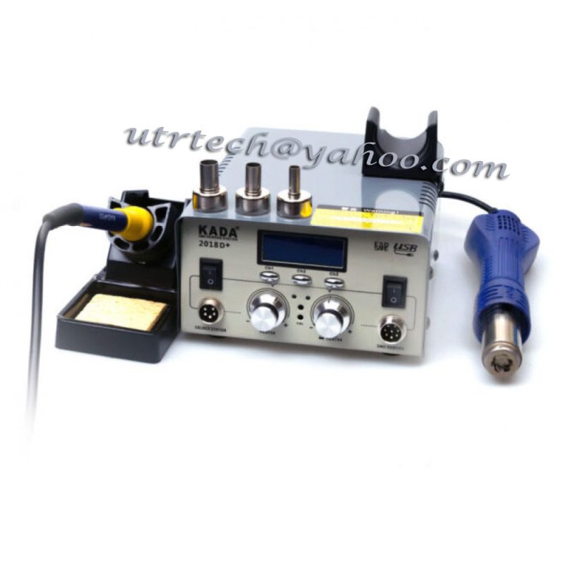 KADA 2018D+ SMD Soldering Station With Pluggable Hot Air Gun Soldering ...